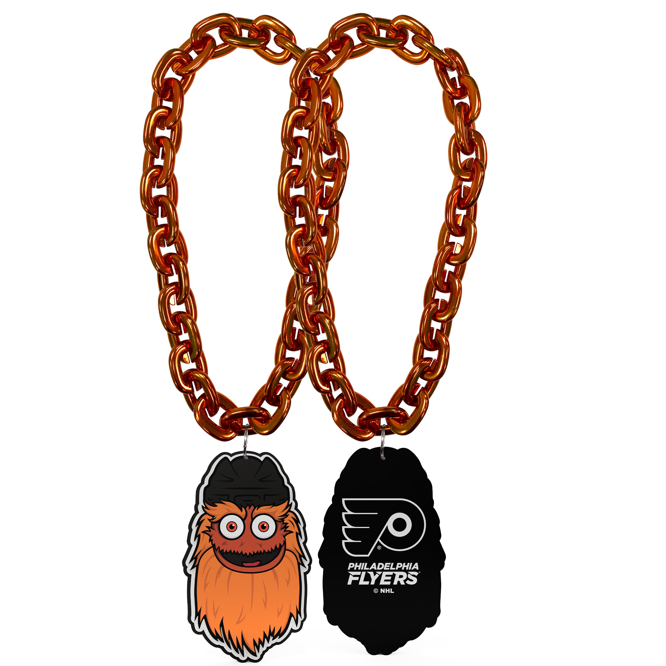 Gritty Mascot FanFave Fan Chain - Orange
