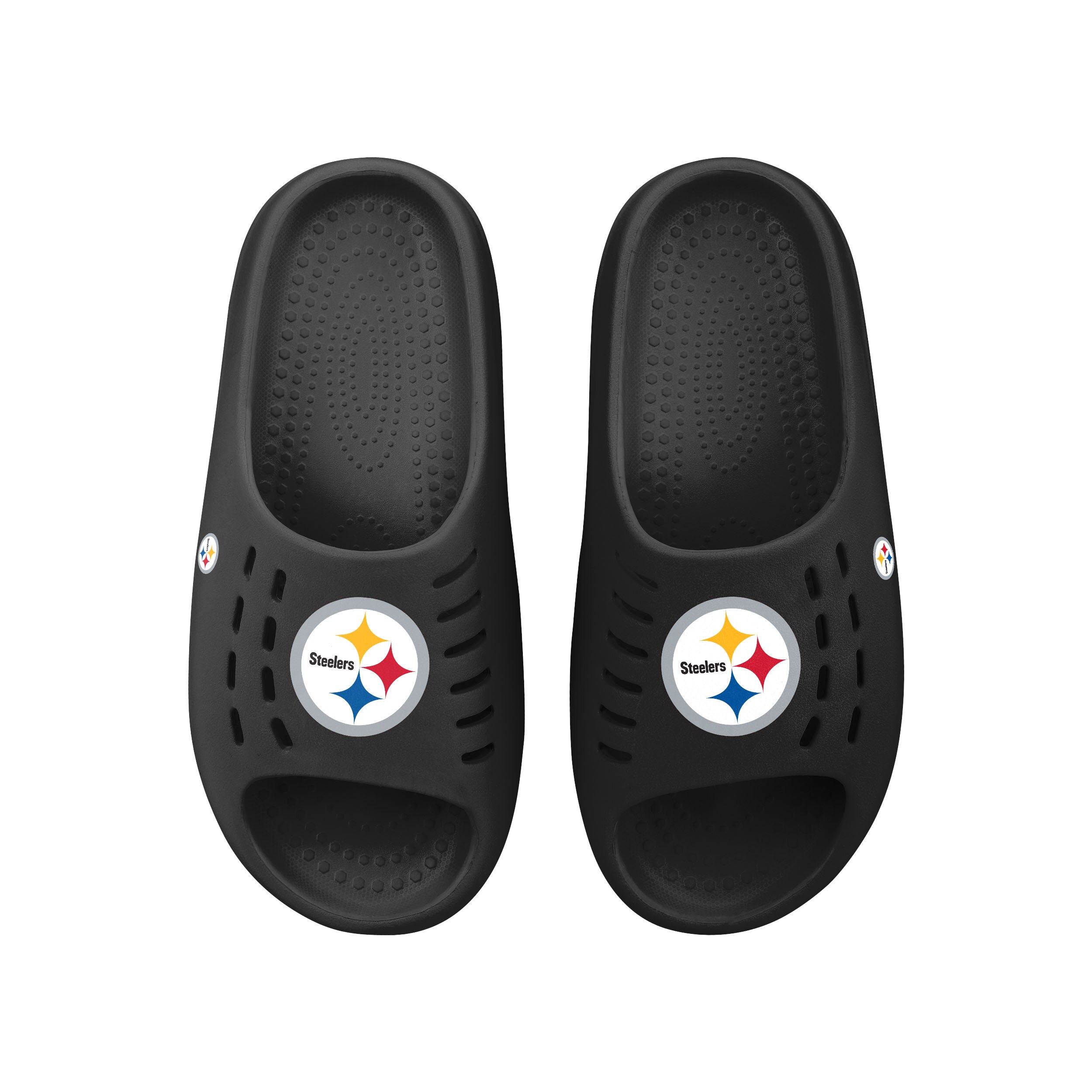 1 Dozen - Pittsburgh Steelers Big Logo Molded Chunky Slides