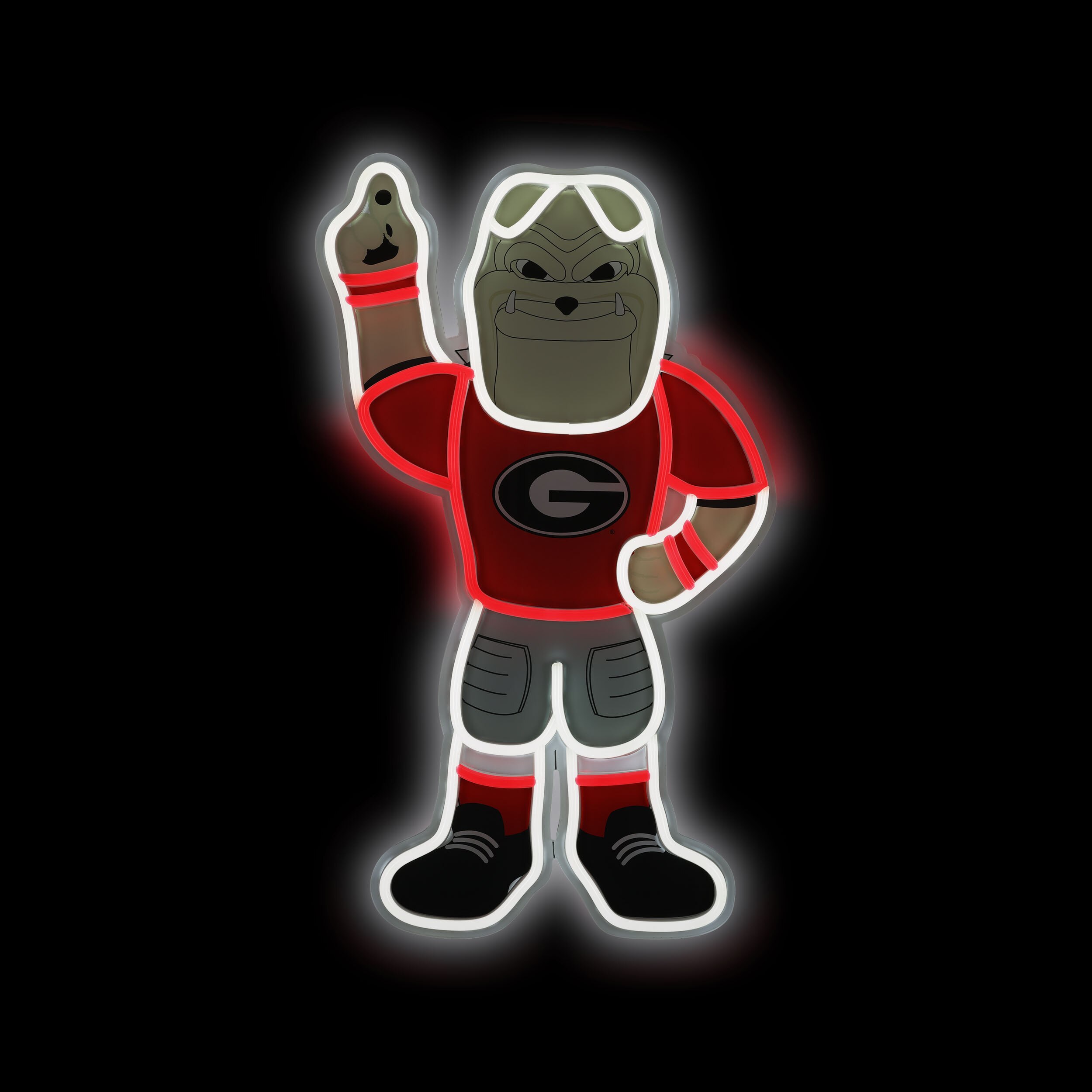 Georgia Neon Light Up Mascot Sign