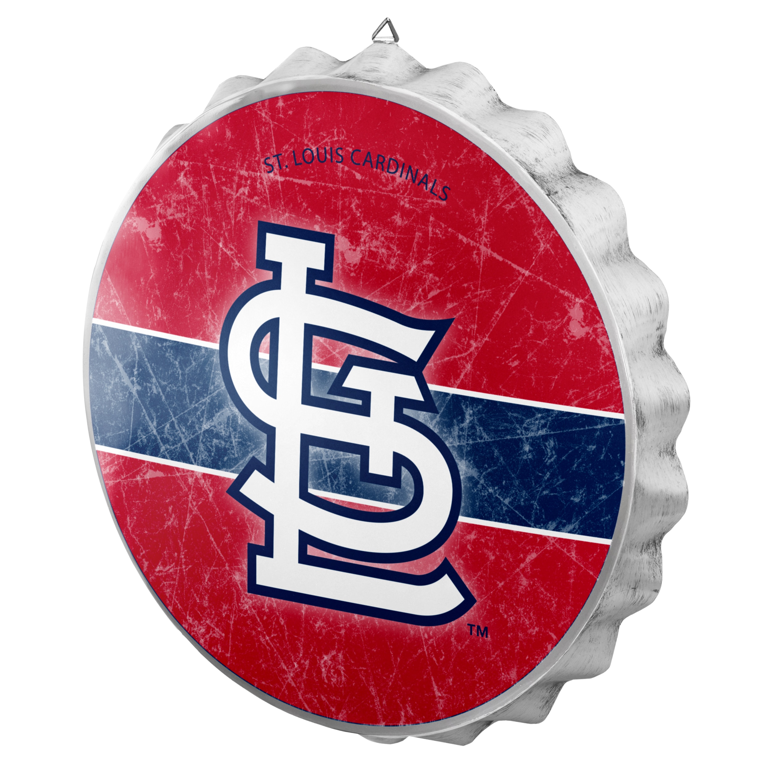 Metal Distressed Bottle Cap Sign