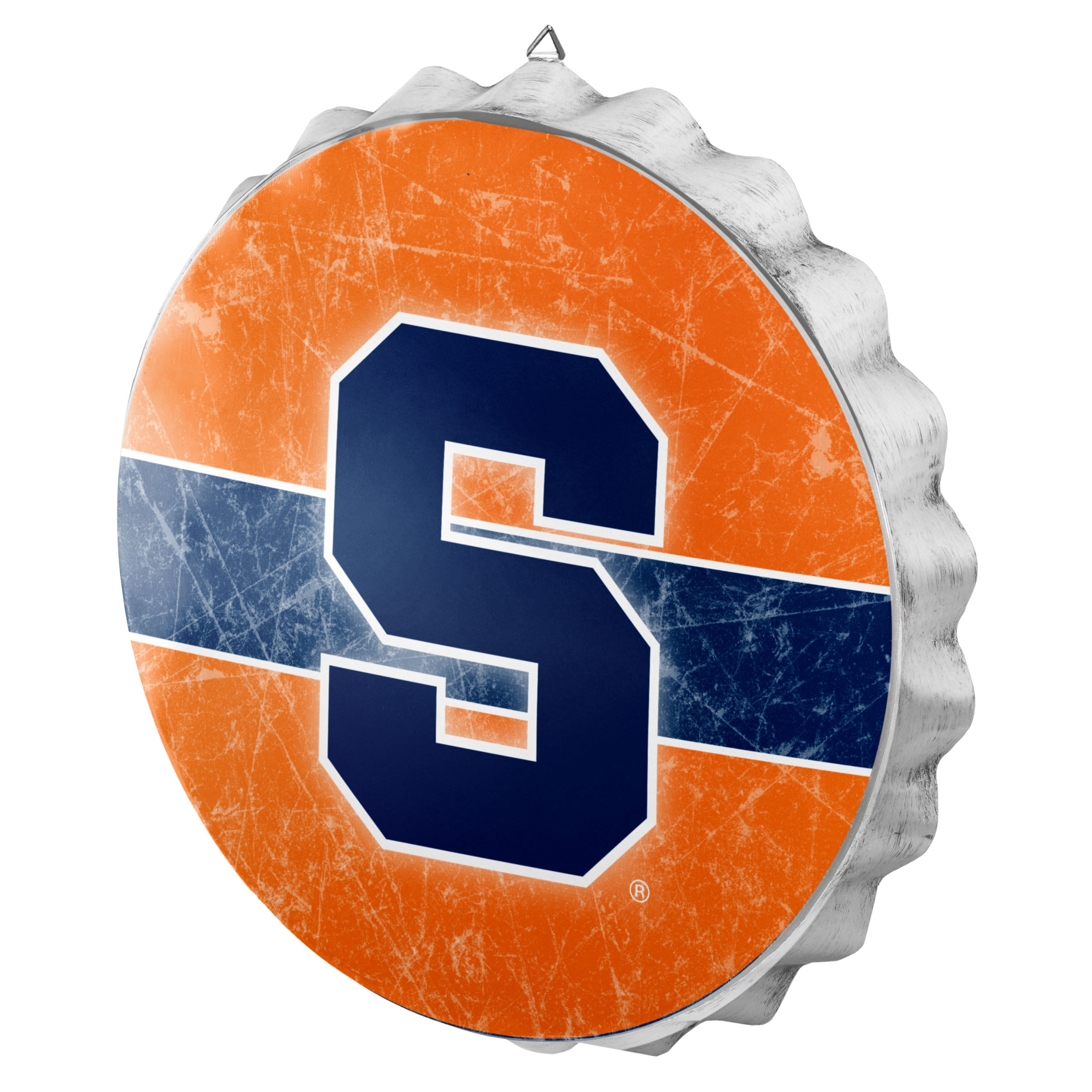 Metal Distressed Bottle Cap Sign