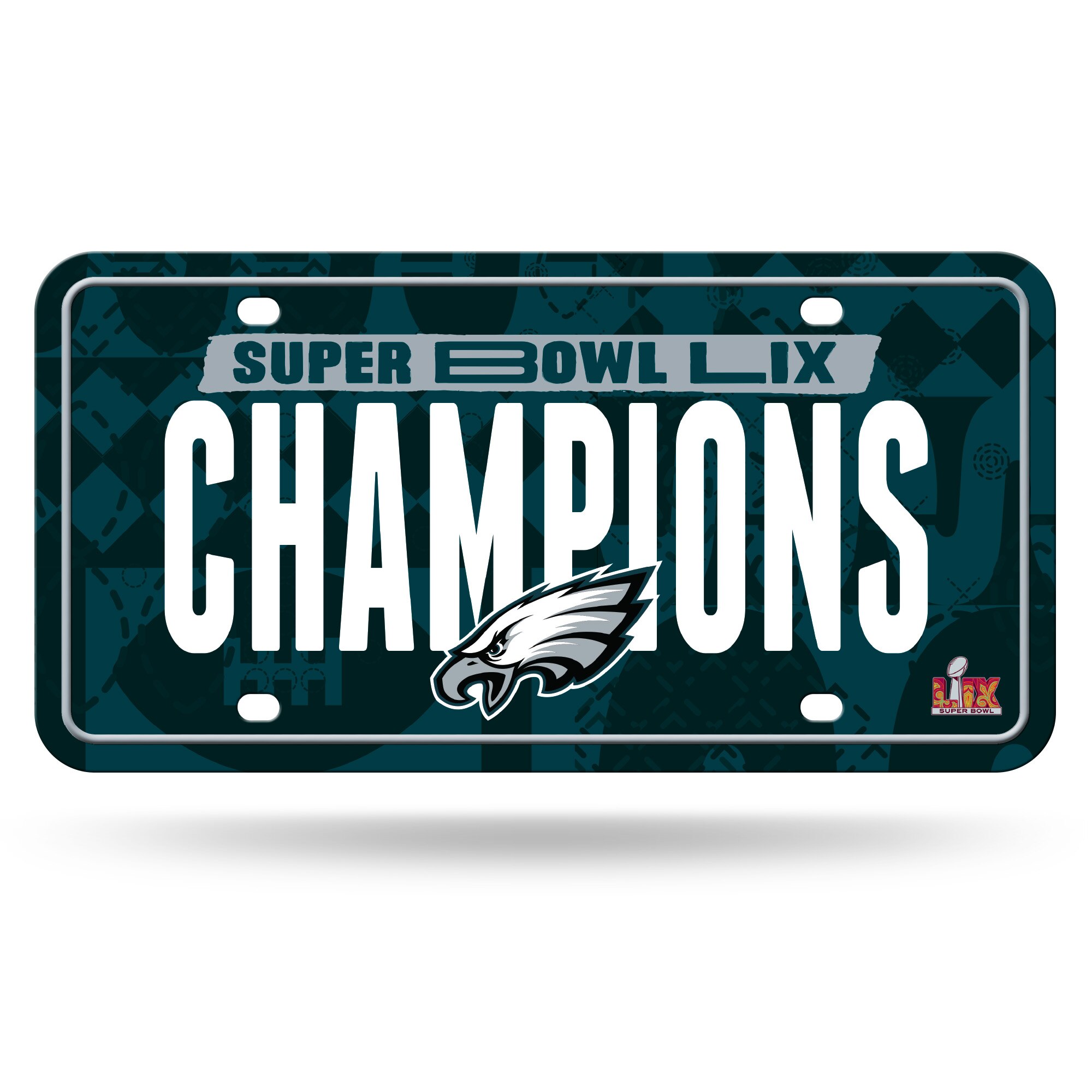 Super Bowl LIX Champions Metal License Plate Tag