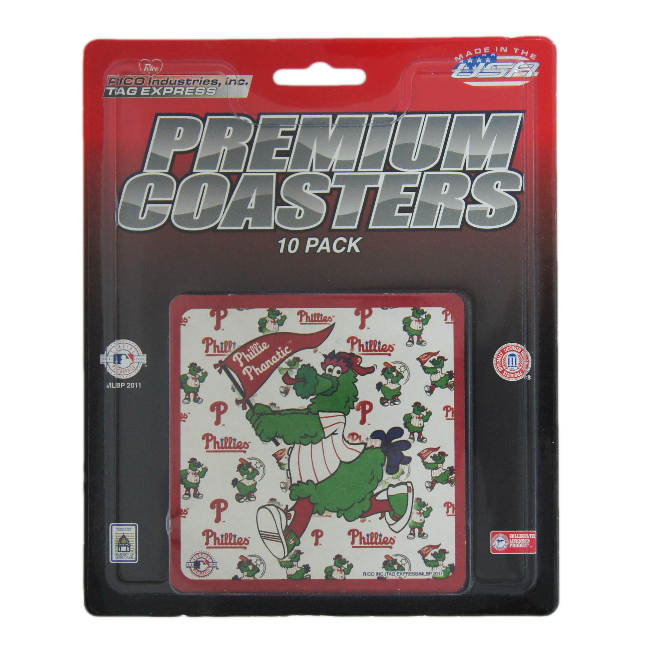 Phillie Phanatic 10 Pack Coasters