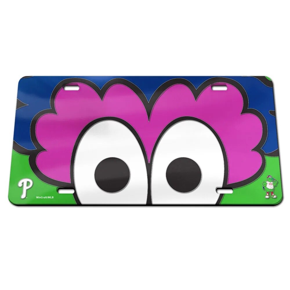 Phillie Phanatic Acrylic Mirrored License Plate