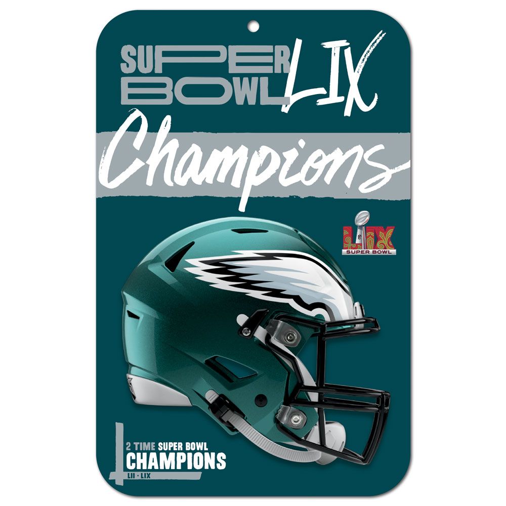 Super Bowl LIX Champions 11" x 17" Plastic Sign