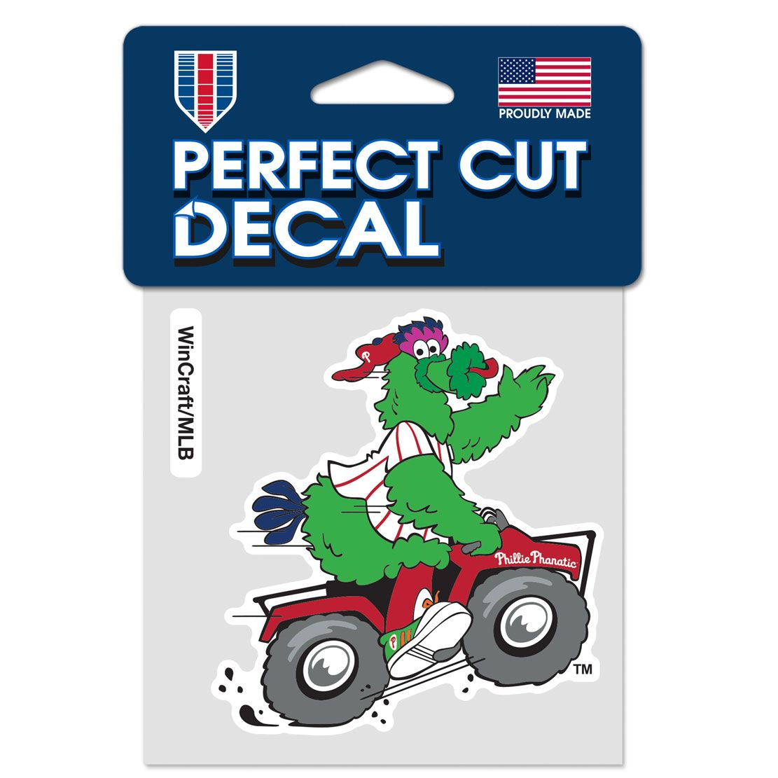 Phillie Phanatic 4"x4" DieCut Decal Mascot